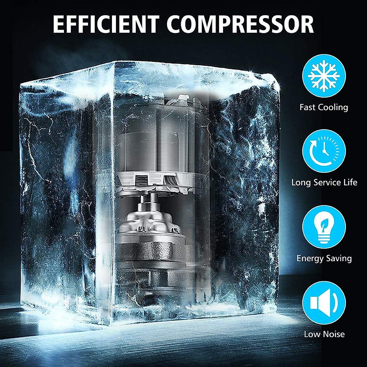 LifePlus Commercial Ice Maker Machine Under Counter Produce 70LBS of Ice in 24 Hrs with 10LBS Ice Bin Capacity Freestanding Automatic Ice Cube Maker Perfect for Bars Coffee Shops Home Office