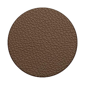 Dark Brown Leather PopSockets PopGrip: Swappable Grip for Phones & Tablets