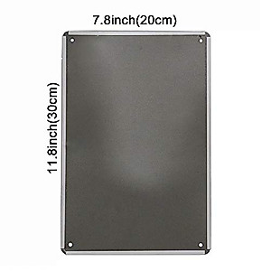 YOMIA Tin Signs for Rock Band Posters Vintage Wall Decor for Cafe Bar Pub Decor 8 X 12 inches