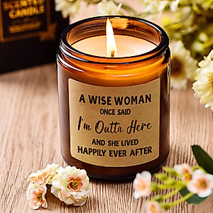 Lavender Scented Candles - Retirement Gifts for Women 2023, Retired Coworker Leaving Gifts for Women