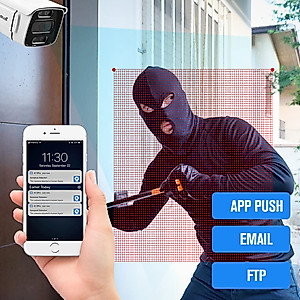 JideTech HD 5MP POE Camera Outdoor, 2592x1944P Bullet IP Security Camera with 2 Way Audio, Night Vision 65ft, Motion Detection, IP66 Waterproof, Support H.265+ Video Compression, 24/7 Recording