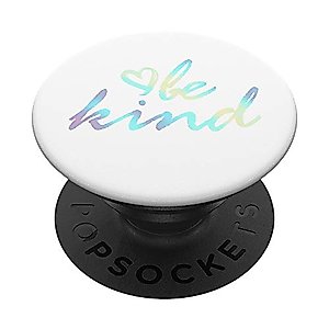 Rainbow Be Kind White PopSockets Swappable PopGrip