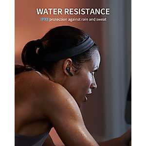 Hamlaem True Wireless Earbuds, Bluetooth Headphones with Immersive Sound, Wireless Charging Case, USB-C Quick Charge, 30-Hour Playtime, IPX8 Water Resistance, Touch Control and Noise Canceling Mics