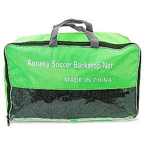 Aoneky Soccer Backstop Net, Sports Practice Barrier Net, Soccer Ball Hitting Netting, Soccer High Impact Net, Heavey Duty Soccer Containment Net (10 x 30 ft)