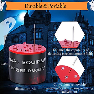 Chkenono Ghost Hunting Equipment, Paranormal Equipment Tool with Enhanced Sensitivity and Temperature Deviation Detection, EMF Detector for Professional Paranormal Investigations