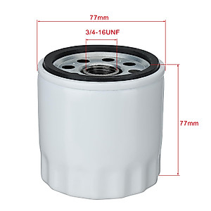 Buckbock 24 083 03-S Air Filter for Kohler CH25 CH730 CH740 ECH749 CH23 CH640 CH680 CH20 CV730 CH22 CV25 18HP - 25HP OHV Engine with 52 050 02-S Oil Filter