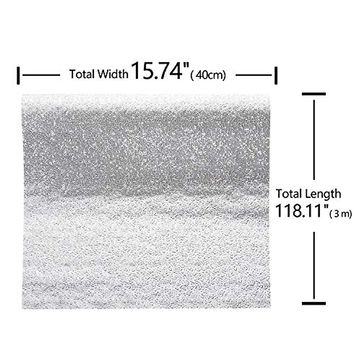 VEELIKE Kitchen Backsplash Wallpaper Peel and Stick Aluminum Foil Contact Paper Self Adhesive Oil-Proof Heat Resistant Wall Sticker for Countertop Drawer Liner Shelf Liner (15.74x118.11inches)