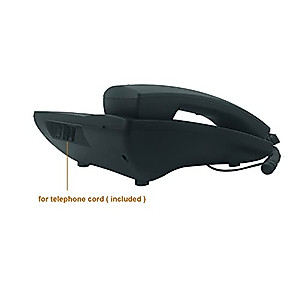 Corded Caller ID Telephone, TelPal Landline Home Phones with Blue Backlight & Speaker, Hands Free Analog Hotel Office Telephone Set, Desktop Speed Memory Dial Telephones for Seniors (Black)