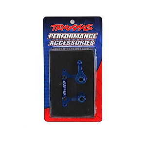 Traxxas 3743A Anodized Blue Aluminum Steering Bell cranks, Rustler, Stampede, Slash, and Bandit, 308-Pack