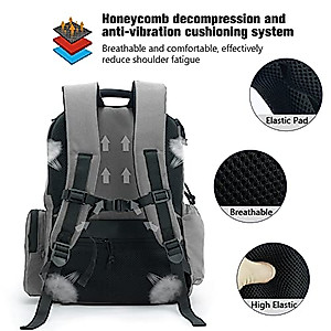 VEAGIA Tactical Travel Laptop Backpack For Men Large Heavy Duty Work Backpack Airline Approved Hiking Waterproof Bag