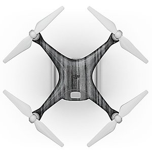 Design Skinz Design Skinz Dark Ebony Woodgrain Full-Body Wrap Decal Skin-Kit Compatible with The Drone DJI Inspire 1