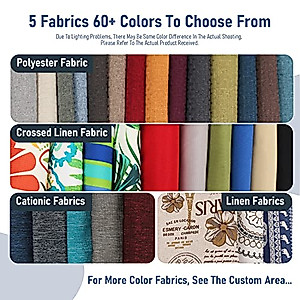 ROFIELTY Custom Cushion Covers, Patio Furniture Cushions Cover, Window Cushion Covers can be Replaced 70 + Colors to Choose from (Custom Cover,Custom Color)