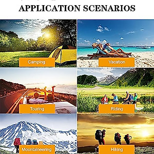 Acogedor 5V 14W Solar Backpack, Waterproof Solar Panel Power Backpack with USB Charging Port, Ergonomic Laptop Bag, for Hiking, Camping, Travel