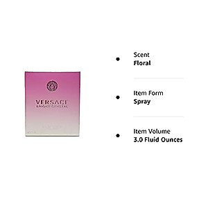 Vêrsace Bright Crystal Eau De Toilette Spray For Woman. EDT 3 fl oz, 90 ml