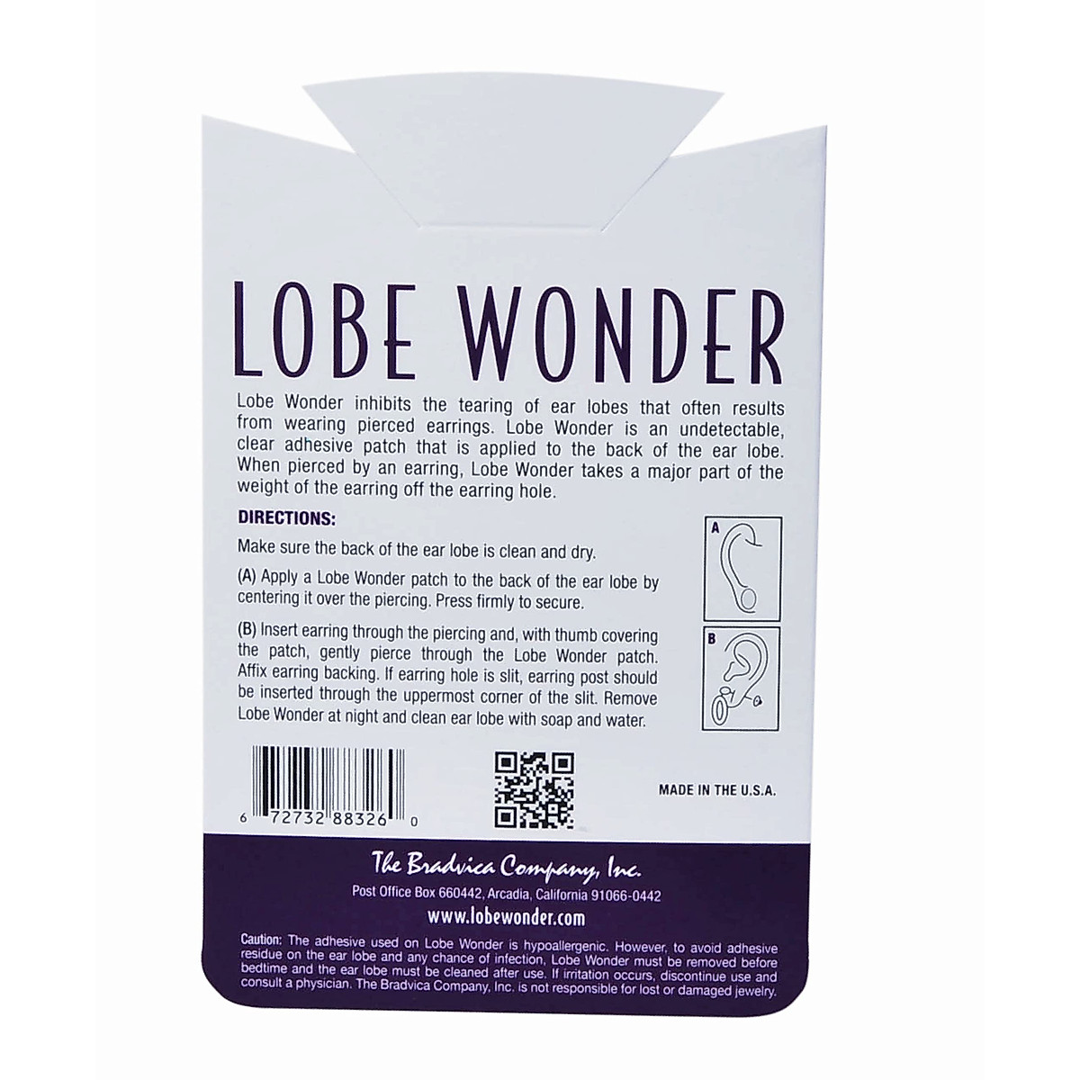 Lobe Miracle Support Patches for Earrings 60 ea (Pack of 4)