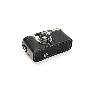 TP Original Handmade Genuine Real Leather Half Camera Case Bag Cover for Contax T2 Black Color