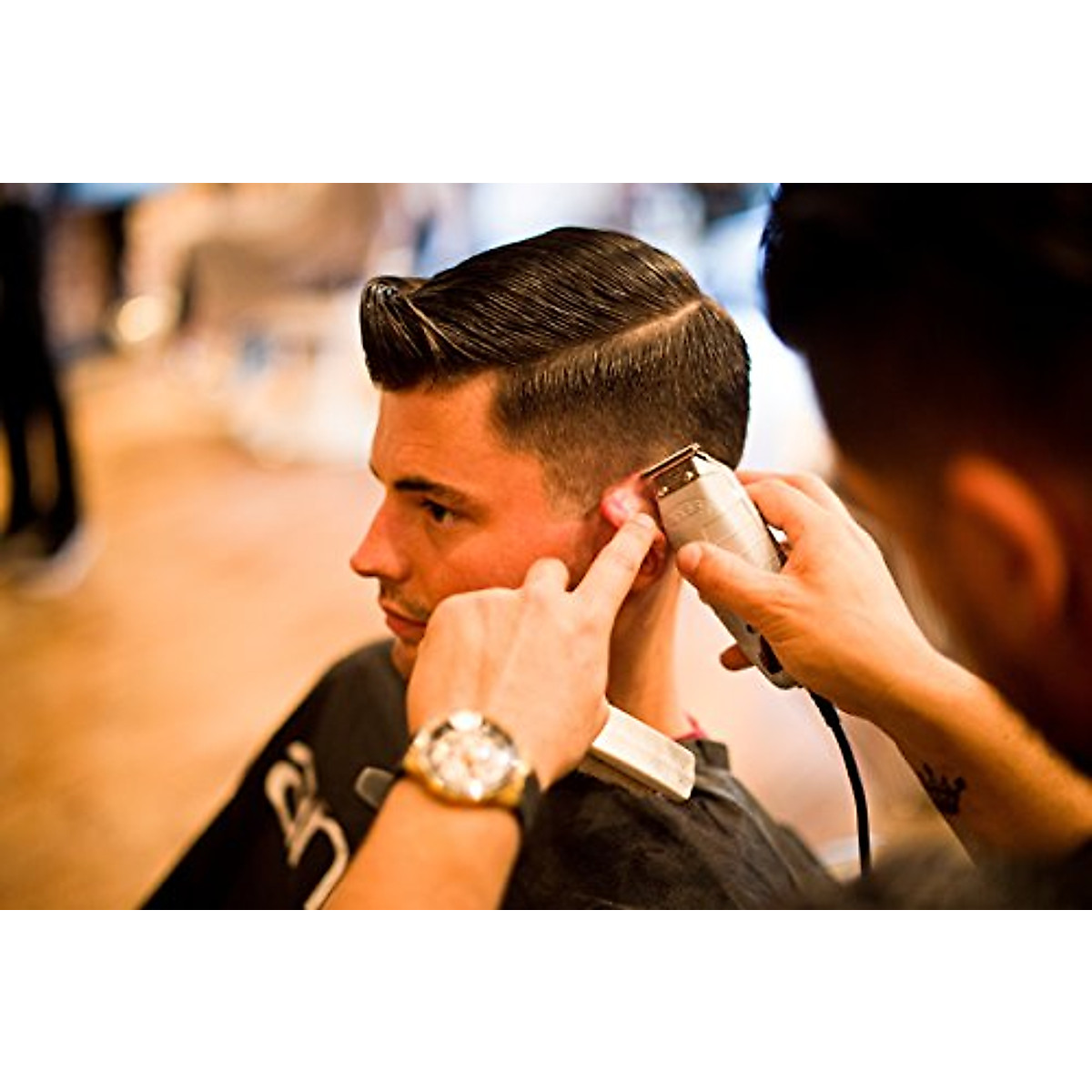 Andis 04710 Professional T-Outliner Beard & Hair Trimmer for Men with Carbon Steel T-Blade, Bump Free Technology – Corded Electric Beard Trimmer - Grey