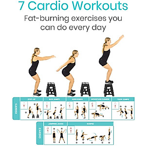 Vive Bodyweight Exercise Poster - Workout Poster for Home Gym Decor ...