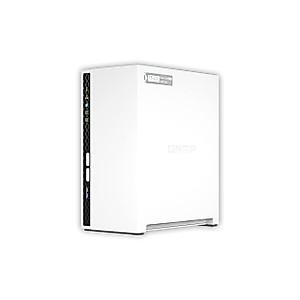 QNAP 2 Bay Home NAS with 4TB Storage Capacity, Preconfigured RAID 1 Seagate IronWolf Drives Bundle, with 1GbE Ports (TS-233-24S-US)