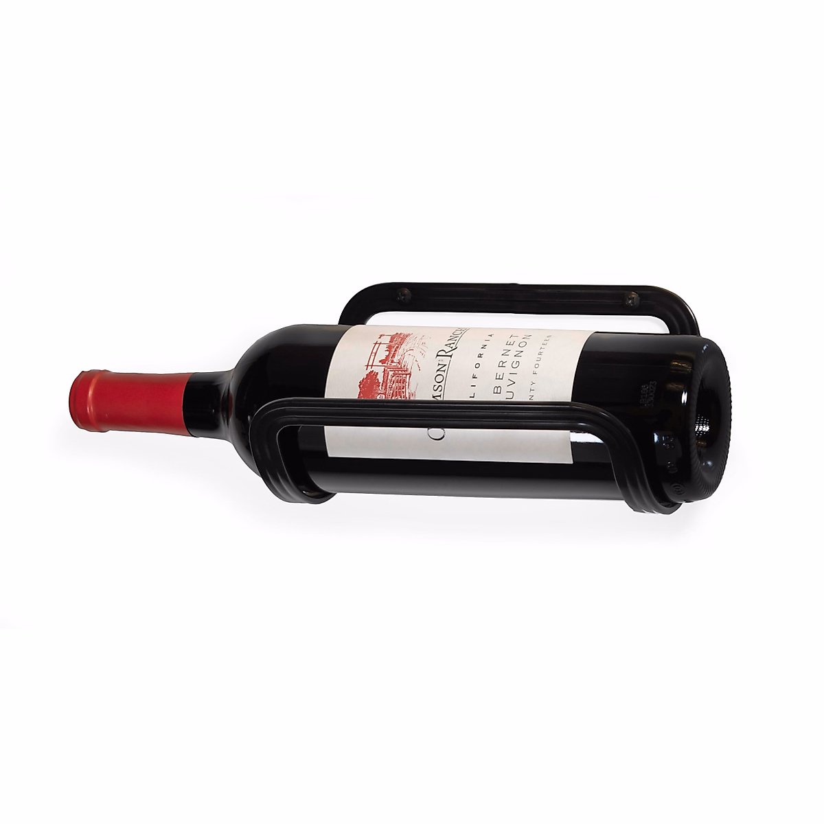 Mango Steam Wall Mounted Wine Rack, Set of 3, Black (Mounting Hardware Included)