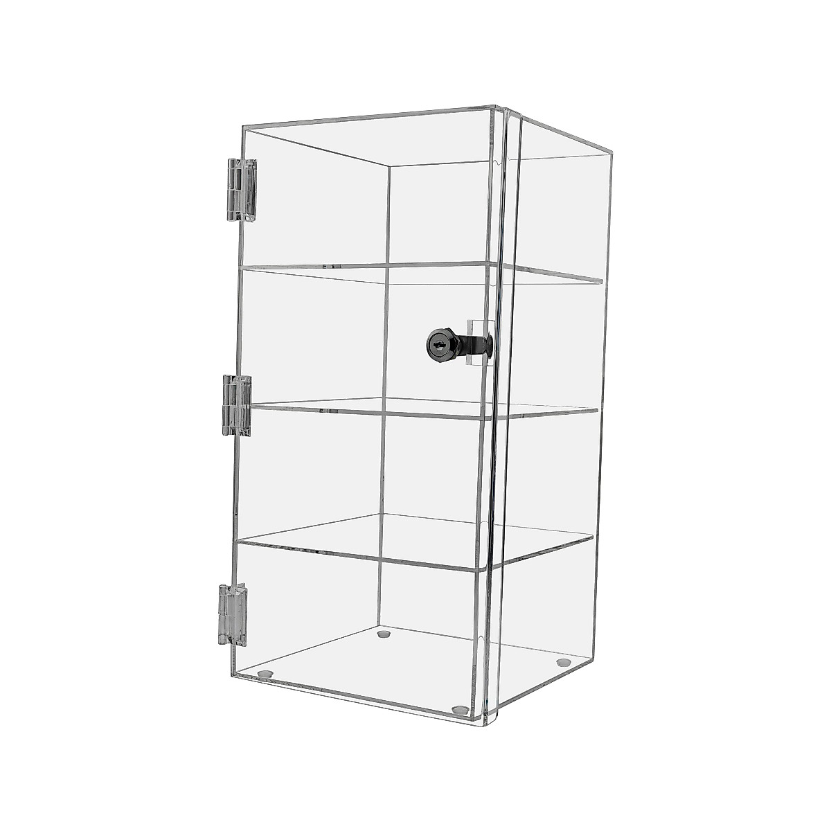 Marketing Holders Acrylic Countertop Display 12 x 7" x 19" Locking Security Showcase Cupcake