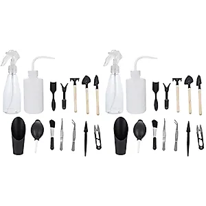 EXCEART 2 Sets Garden Tool Set Garden Tool Bag Mini Gardening Kit Gardening Supplies Mini Succulent Tool Kit Flower Planting Tool Outdoor Kids Plastic Child Flowers Gardening Shovel