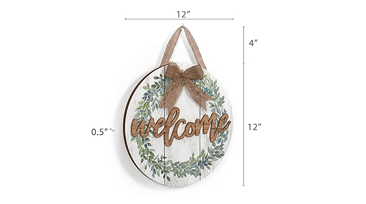 Rustic Wood Welcome Sign for Farmhouse Decor | Barnyard Designs