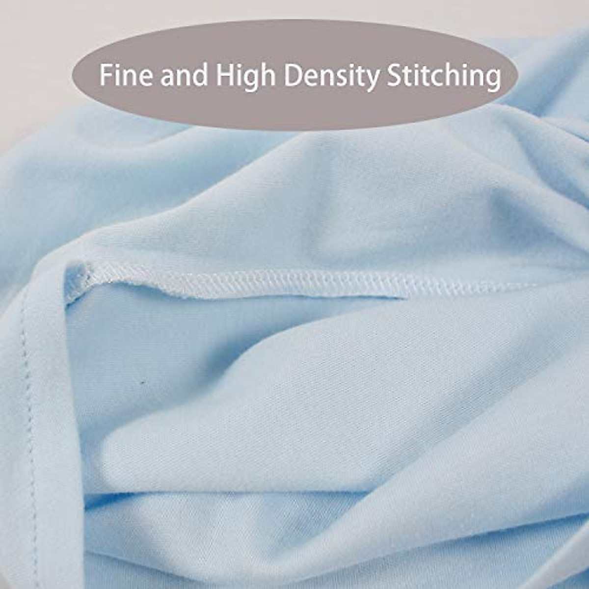 Belsden Jersey Cotton Soft Toddler Pillowcase, 2 Pack Travel Pillow Case with Envelope Closure, 14.5x20in, Breathable Moisture Wicking Pillow Covers Fit Small Pillows up to 14x19in, Lt Blue