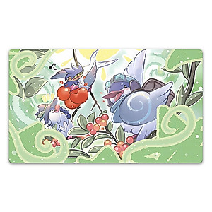 Ygomat Floowandereeze Trading Card Game OCG Playmat TCG Mat Free Best Tube/Bag (C_No Playzones + Bag)