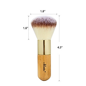 Matto Bamboo Powder Mineral Kabuki Brush - Large Coverage Powder Mineral Foundation Makeup Brush 1 Piece