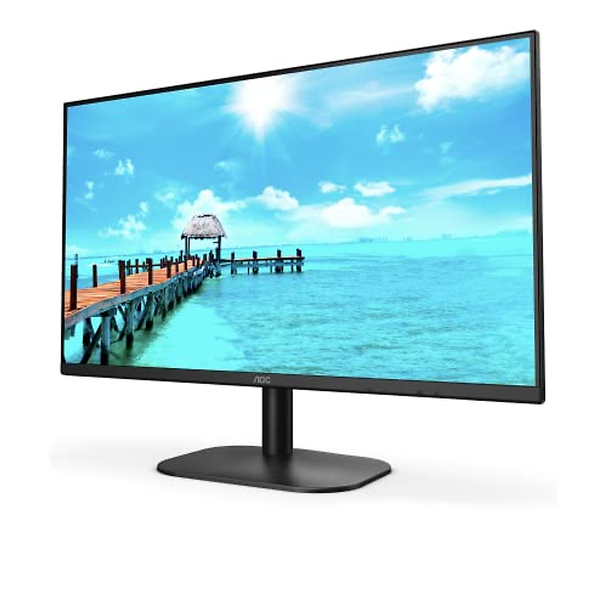 AOC 27B2H 27" Full HD IPS Monitor, 3-Sided Frameless & Ultra Slim Design, HDMI and VGA inputs, Lowblue Mode, VESA compatible,Black (Renewed)