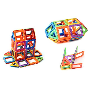 JDBF Magnetic Building Tiles Set for Kids | 30 Pieces Colorful, Durable, & Safe Construction Blocks | STEM Educational Toys for Creative Learning | Perfect for 3+ Years