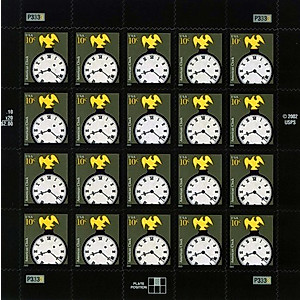 American Clock Pane of 20 x 10 cent U.S. Stamps