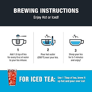 Tiesta Tea - Ginger Sweet Peach | Spicy Peach Herbal Tea | Premium Loose Leaf Tea Blend | Non Caffeinated Herbal Tea | Make Hot or Iced Tea & Brews Up to 25 Cups - 2.2 Ounce Resealable Pouch