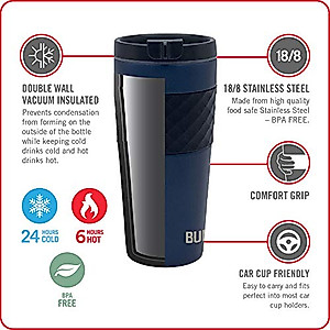 BUILT 16 Ounce Morgan Double wall Stainless Steel Desk Tumbler White 5270075