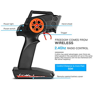 GoolRC WLtoys 104311 RC Car, 1/10 Scale 4WD 2.4Ghz Remote Control Car, Brushed Motor Off-Road Crawler Car RTR for Kids and Adults