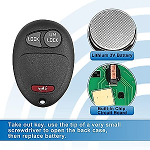 X AUTOHAUX 3 Button Flip Car Keyless Entry Remote Control Replacement Key Fob Proximity Smart Fob L2C0007T for Chevrolet Colorado for GMC 315MHz