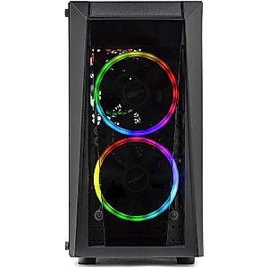 SkyTech Blaze II Gaming Computer PC Desktop - Ryzen 5 3600 6-Core 3.6GHz, GTX 1660 Ti 6G, 500G SSD, 8GB DDR4 3000, RGB, AC WiFi, Windows 10 Home 64-bit