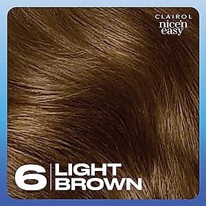 Clairol Nice'n Easy Permanent Hair Dye, 6 Light Brown Hair Color, Pack of 1