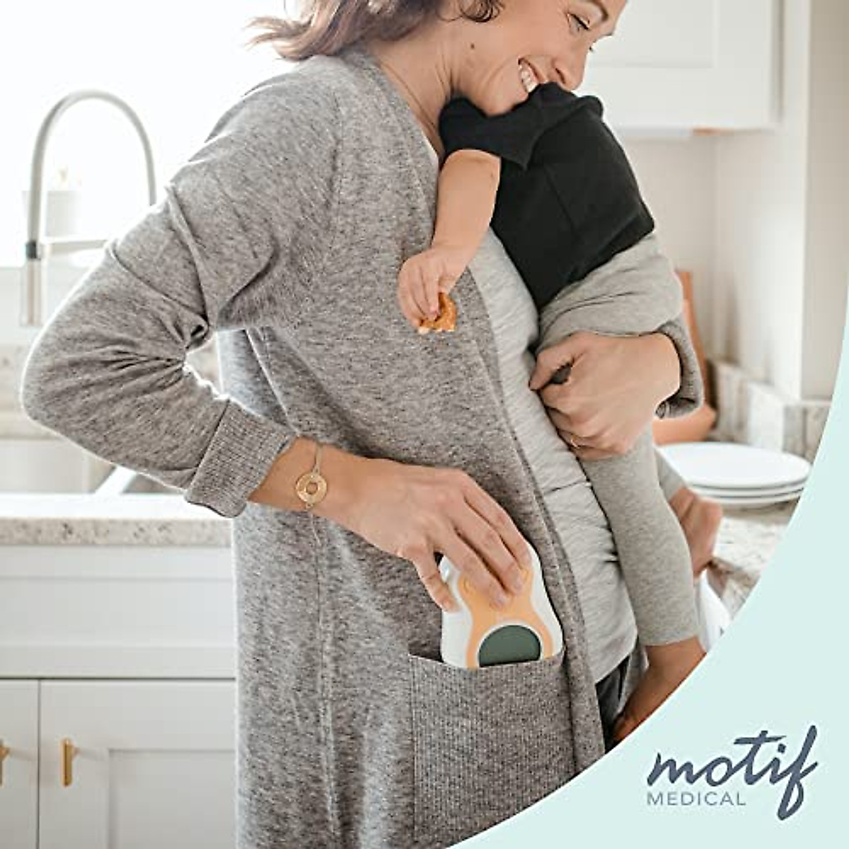 Motif Medical, Duo, Portable Double Electric Breast Pump, Easy, On-The-Go Pumping, Ideal for Travel Moms