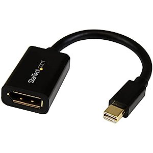 StarTech.com Mini DisplayPort to DisplayPort Adapter - 4K x 2K UHD Video - Mini DP to DP Converter - Mini DisplayPort to DisplayPort 1.2 Adapter - mDP PC/Computer to DP Monitor/Display (MDP2DPMF6IN)