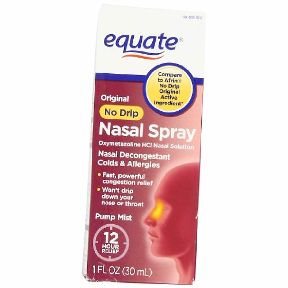 Equate - Nasal Spray, No Drip Original, 1oz (Compare to Afrin) 1-Pack