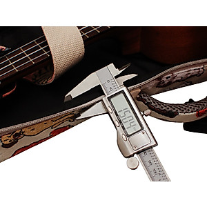 MUSIC FIRST Canvas 21“ Soprano "MR DOG" ukulele case ukulele bag ukulele cover, Original Design.