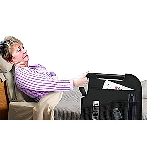 KingPavonini Bed Side Assist Handle Bar Safety Rail Bed Rails for Elderly Adults - Medical Bed Support Bar - Mobility Assistant Bar with Free Storage Bag and Fixing Strap, Support Up to 400lbs