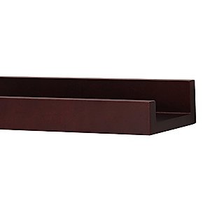 kieragrace Edge Picture Frame Floating Ledge, 23" x 4", Espresso