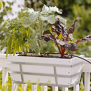 MultiOutools Distribution Tubing 3/8 inch Drip Irrigation Tubing Hose, 50FT Heavy Duty Drip Irrigation Kit for Lawn Garden Watering (3/8” tubing 50FT, Black)