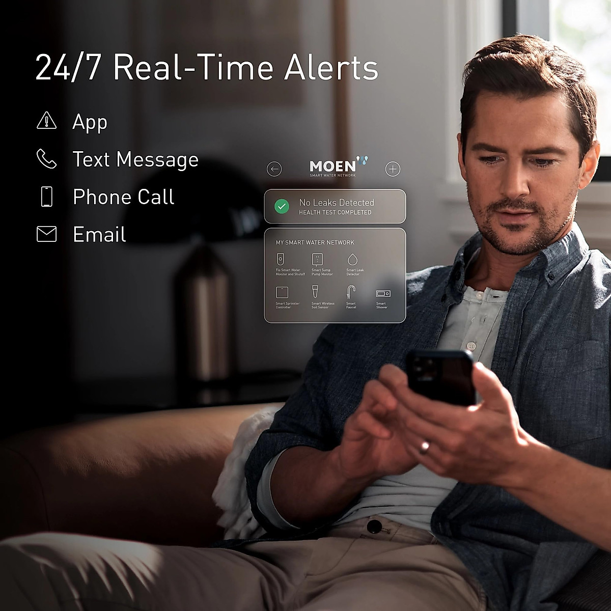 Moen 900-001 Flo Smart Water Monitor and Shutoff in 3/4-Inch Diameter