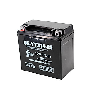 Replacement for for 1996 Honda TRX400FW Foreman 400 CC Factory Activated, Maintenance Free, ATV Battery - 12V, 12AH, UB-YTX14-BS