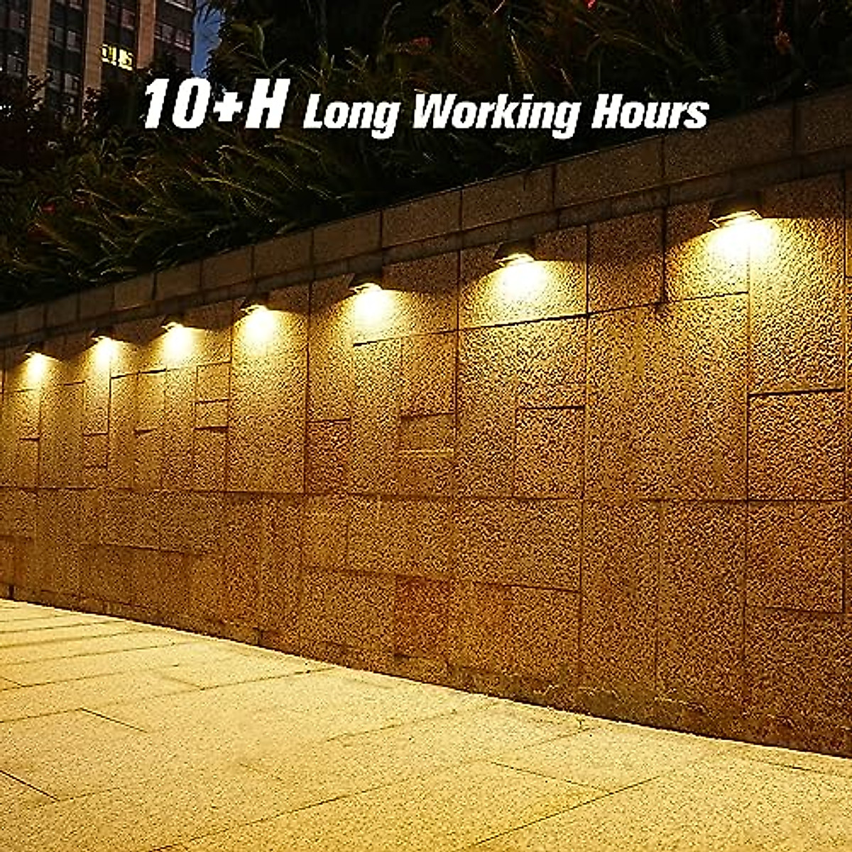 VOLISUN Solar Fence Lights 12 Pack, Warm White & RGB, LED Fence Lights Solar Powered, Fence Solar Light Outdoor Waterproof IP65, Solar Deck Light Decor for Backyard Fence Post Patio Wall Garden