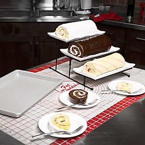 Fat Daddio's POB-10151 Anodized Aluminum Jelly Roll Pan, 10 x 15 x 1 Inch